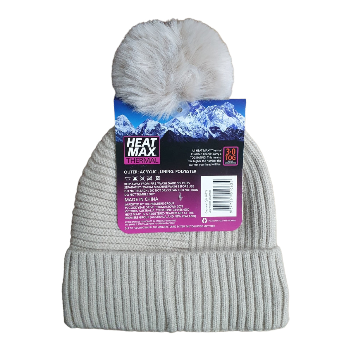 Heat Max Thermal LDS Winter Essential - Oatmeal – aaasocksanduggs.com.au