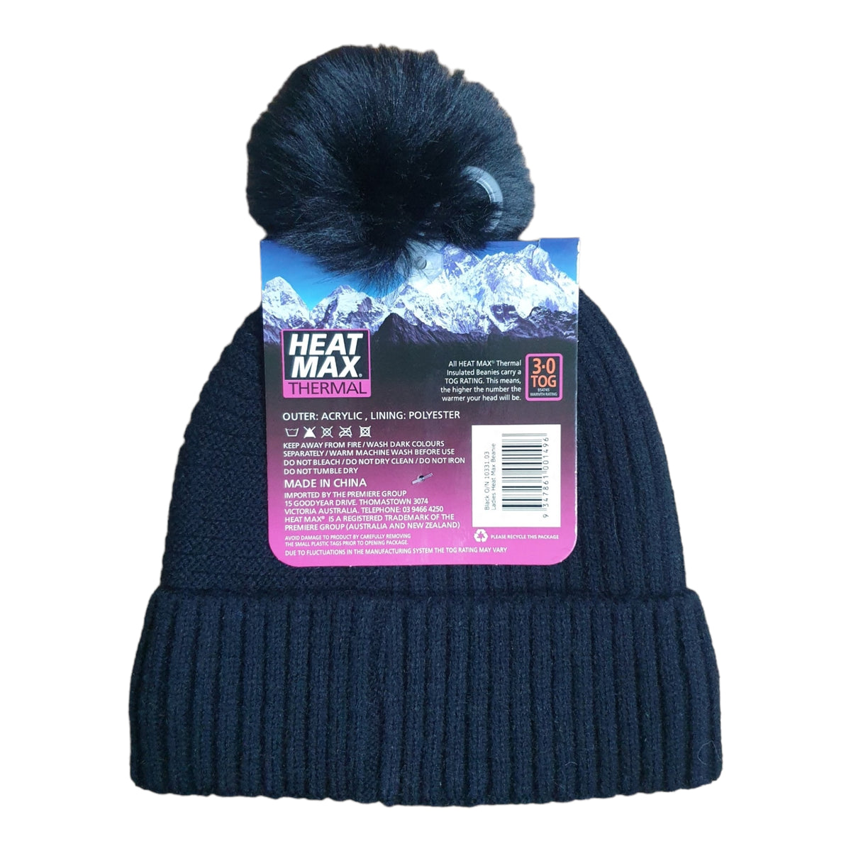 Heat Max Thermal LDS Winter Essential - Black – aaasocksanduggs.com.au